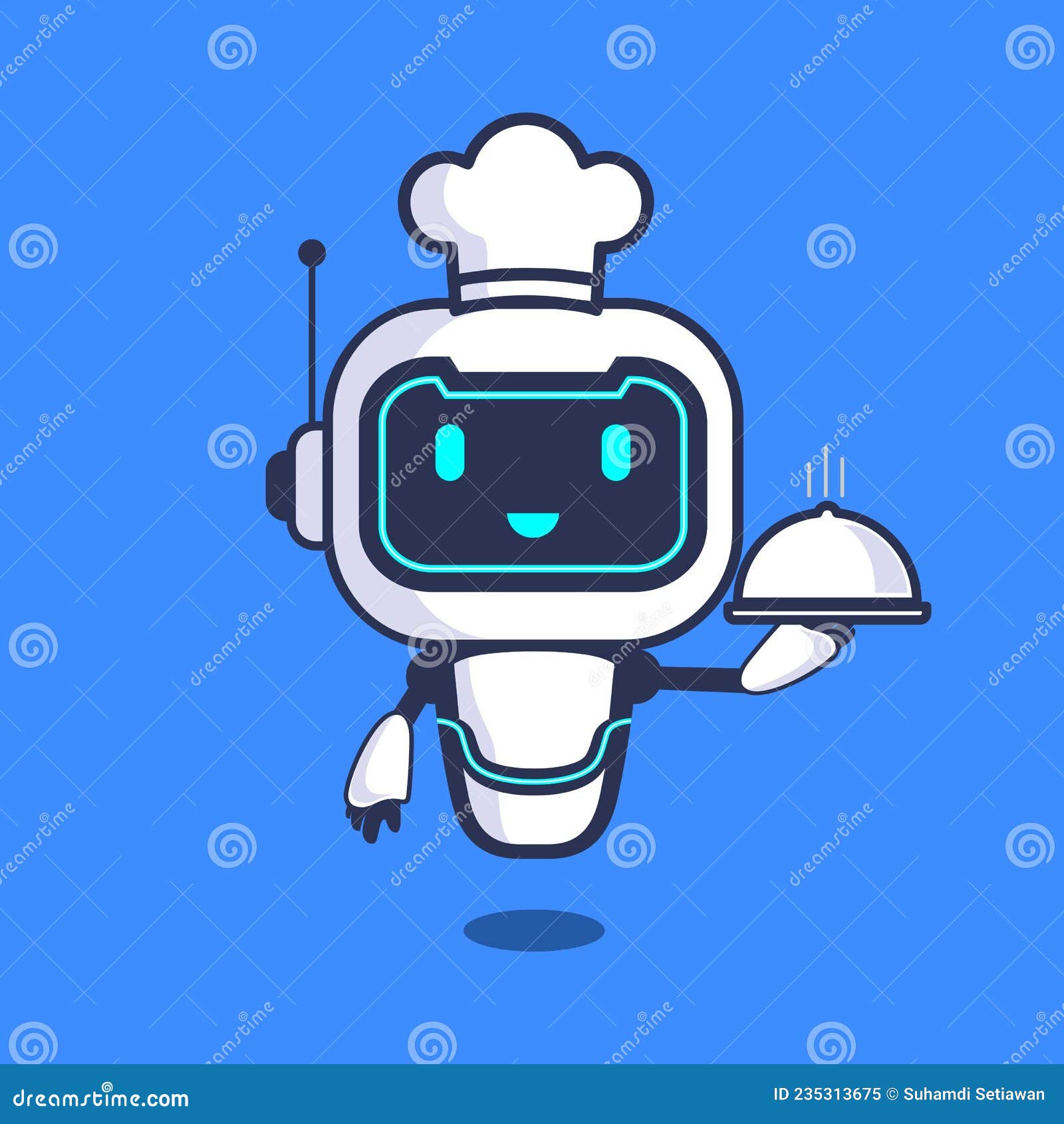 Illustration Chef Food Robot Character Vector Technology Stock Vector ...
