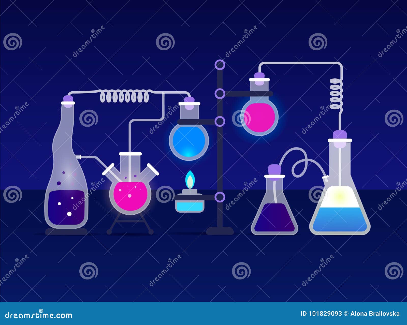 Chemistry lab concept stock vector. Illustration of nillustration ...
