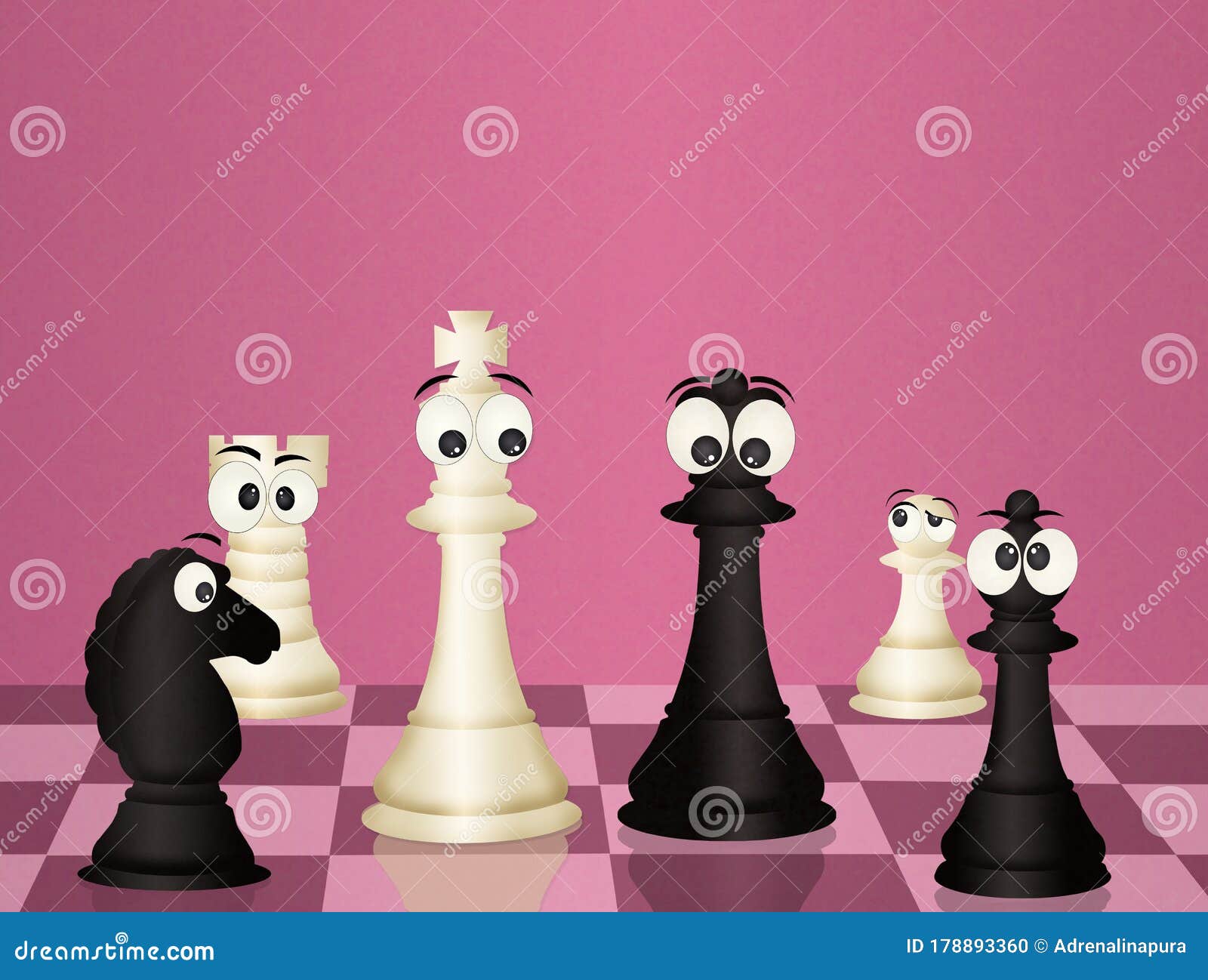 Chess with funny face stock illustration. Illustration of horse - 178893360