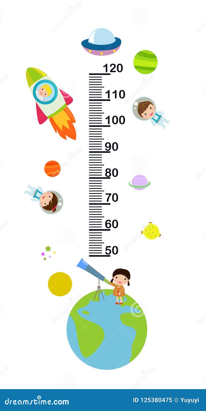 Children height meter stock vector. Illustration of design - 125380475