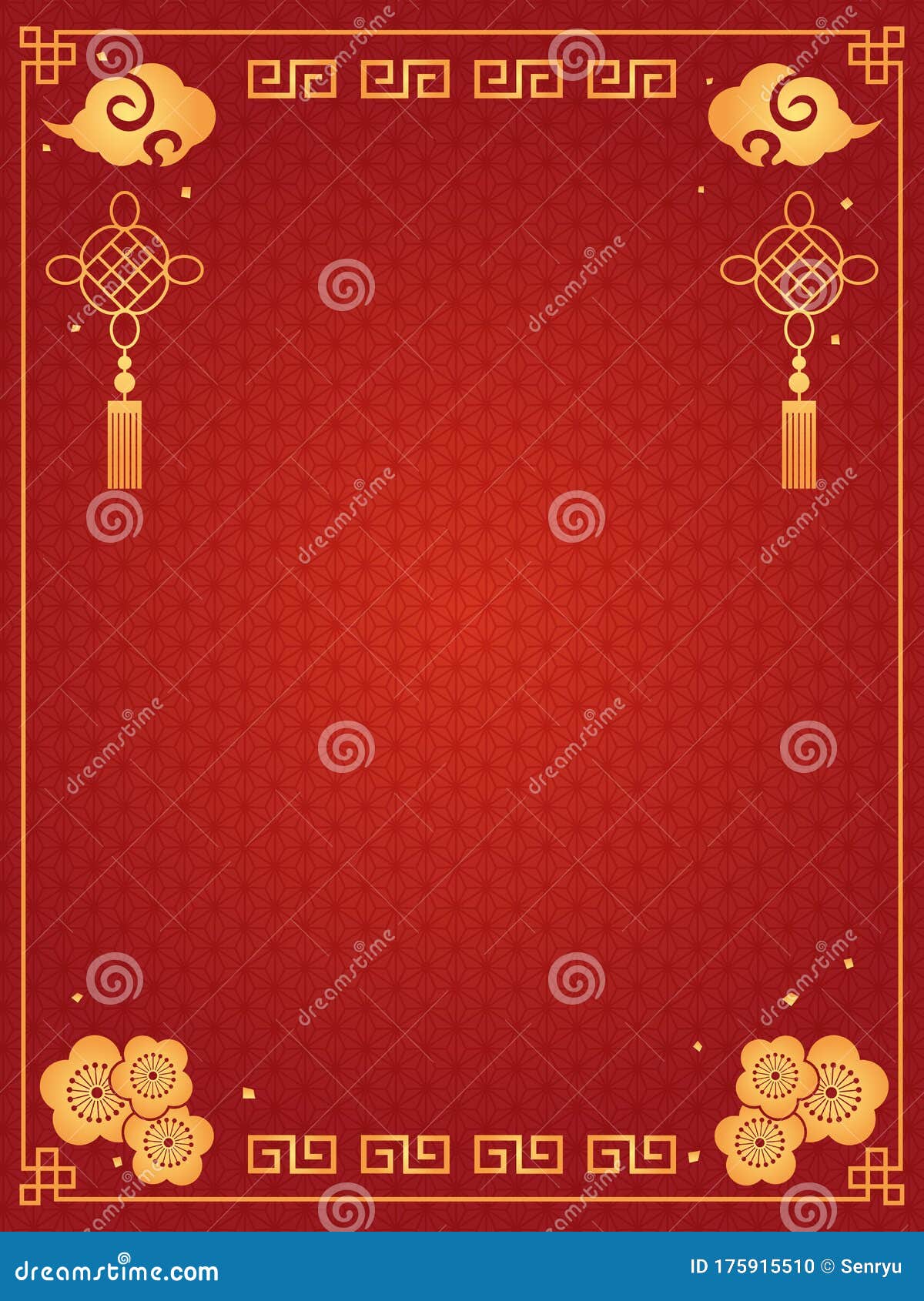 Chinese frame stock vector. Illustration of taiwan, cloud - 175915510