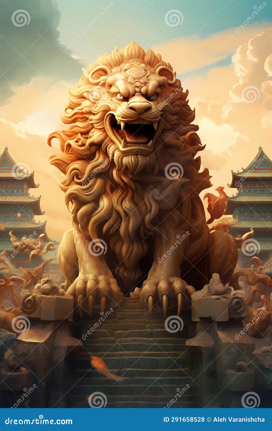 Illustration of the Chinese Guards Leo Stock Illustration ...