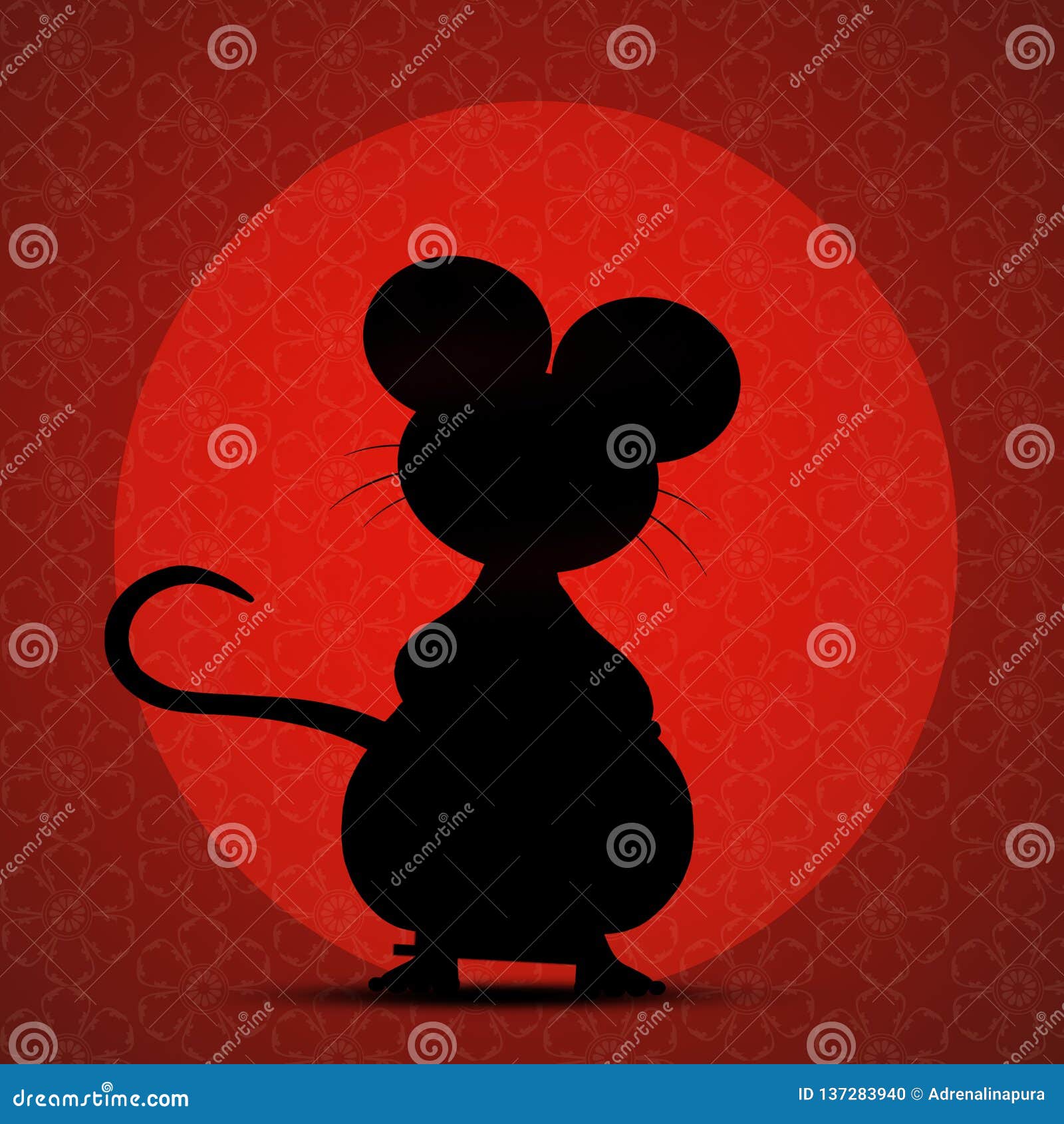 Illustration of Chinese Rat Stock Illustration - Illustration of rodent ...