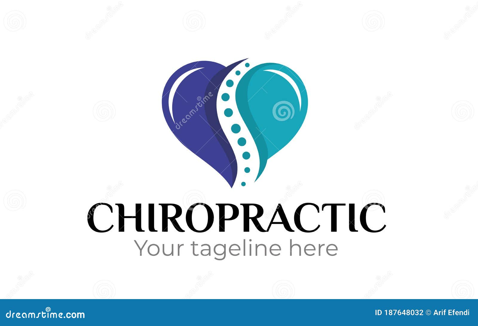 Illustration of Chiropractic Logo Design Stock Vector - Illustration of ...