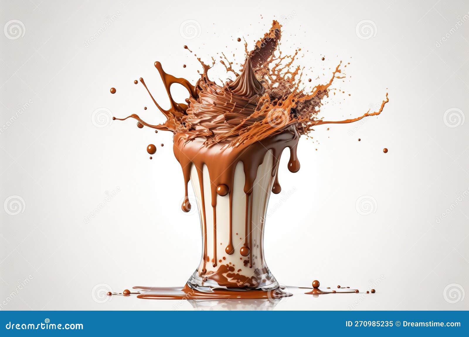 Illustration of the Chocolate Splash Stock Image - Image of creamy ...