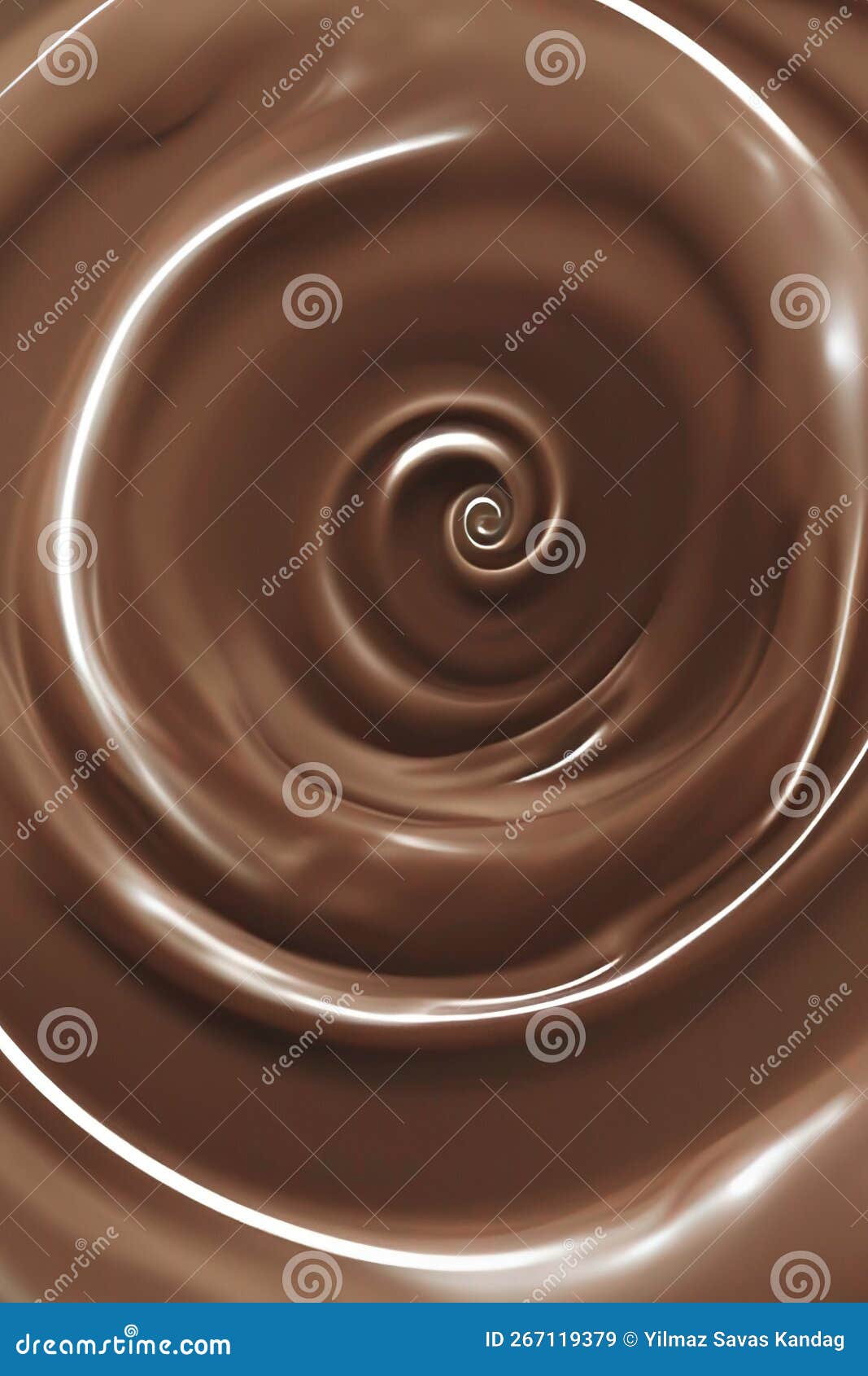 Illustration of a Chocolate Swirl Stock Illustration - Illustration of ...
