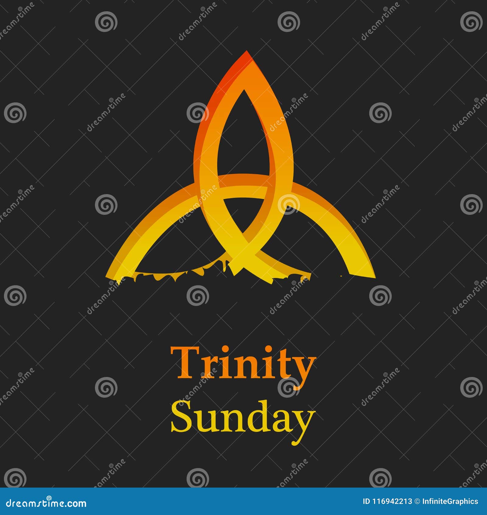 Illustration of Christian Trinity Sunday Background Stock Vector ...