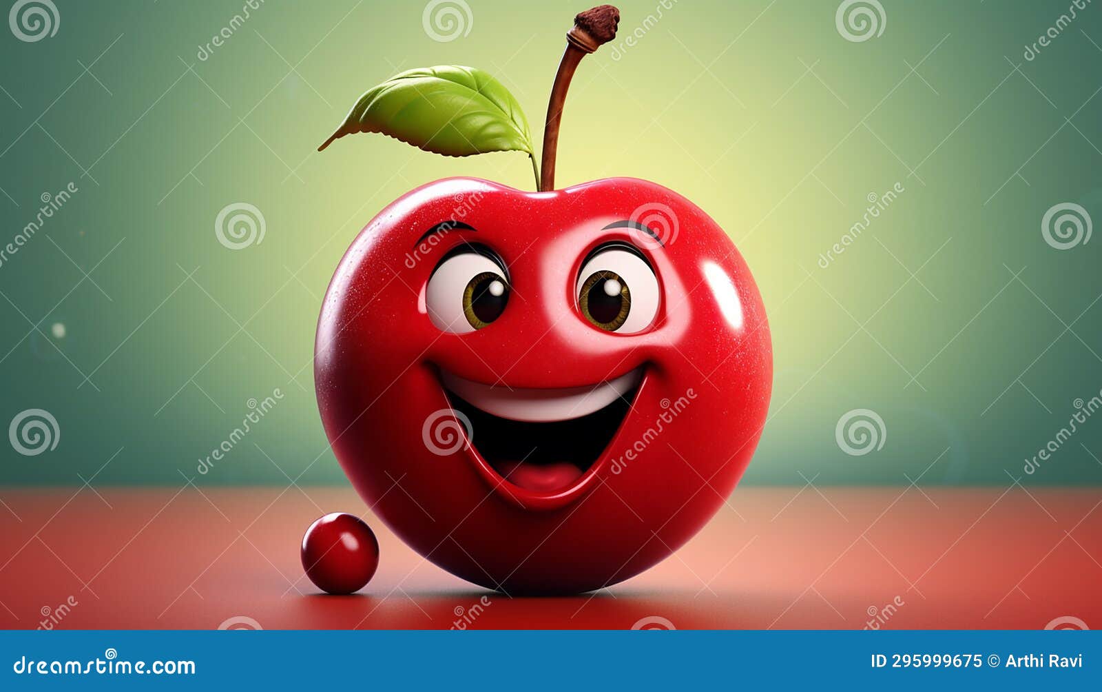 A Illustration of Chuckle the Cheeky Cherry Stock Illustration ...