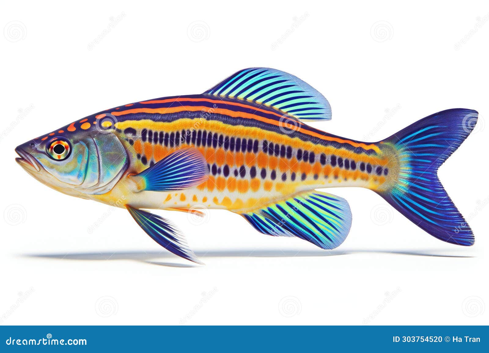 Illustration of a Cichlid Fish Stock Illustration - Illustration of ...