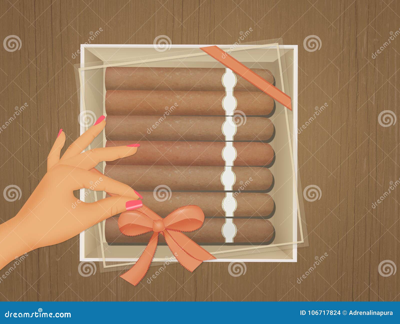 Cigars In The Box Stock Photo | CartoonDealer.com #106717824