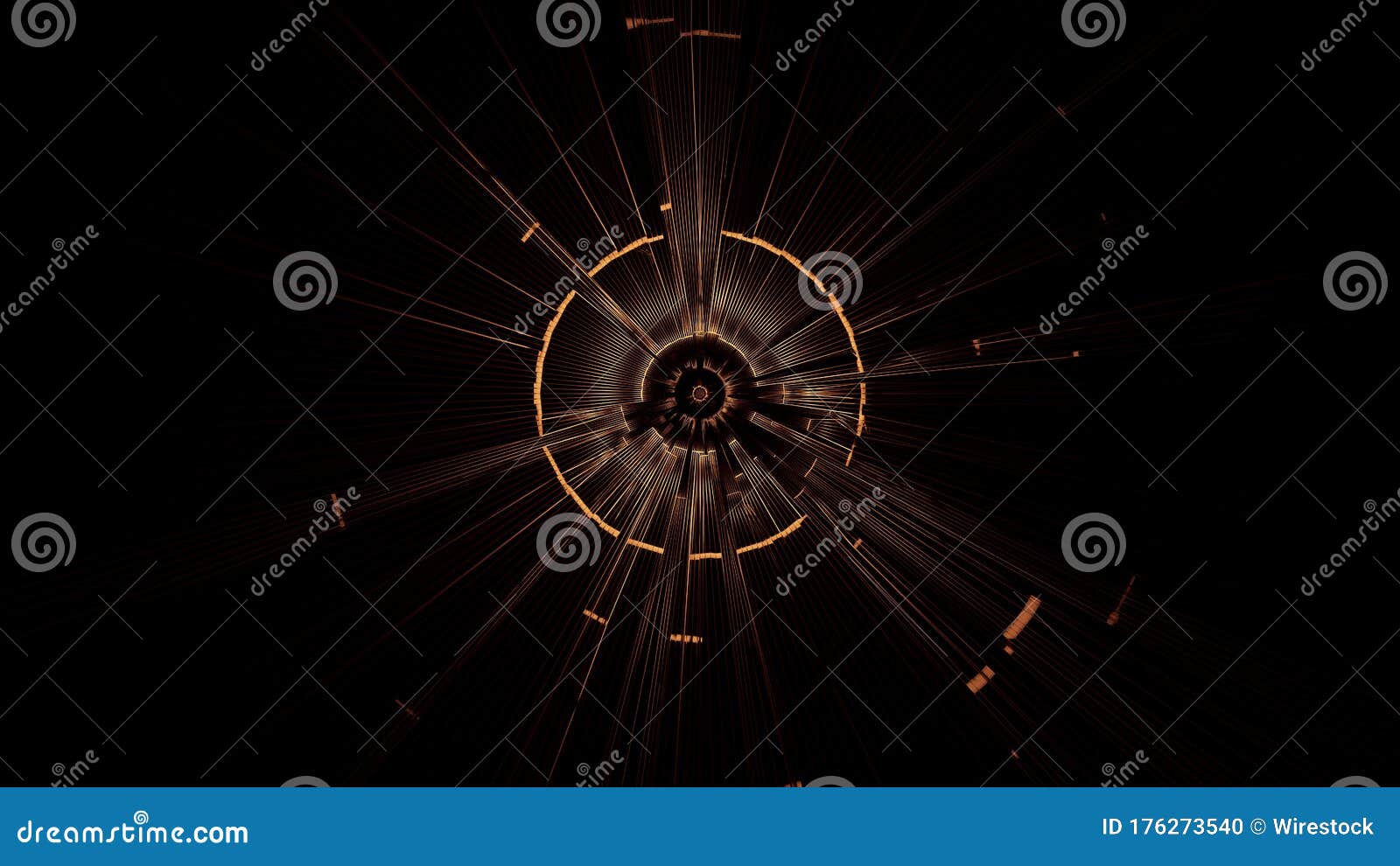 Illustration of a Circle with Abstract Neon Light Effects - Great for a ...