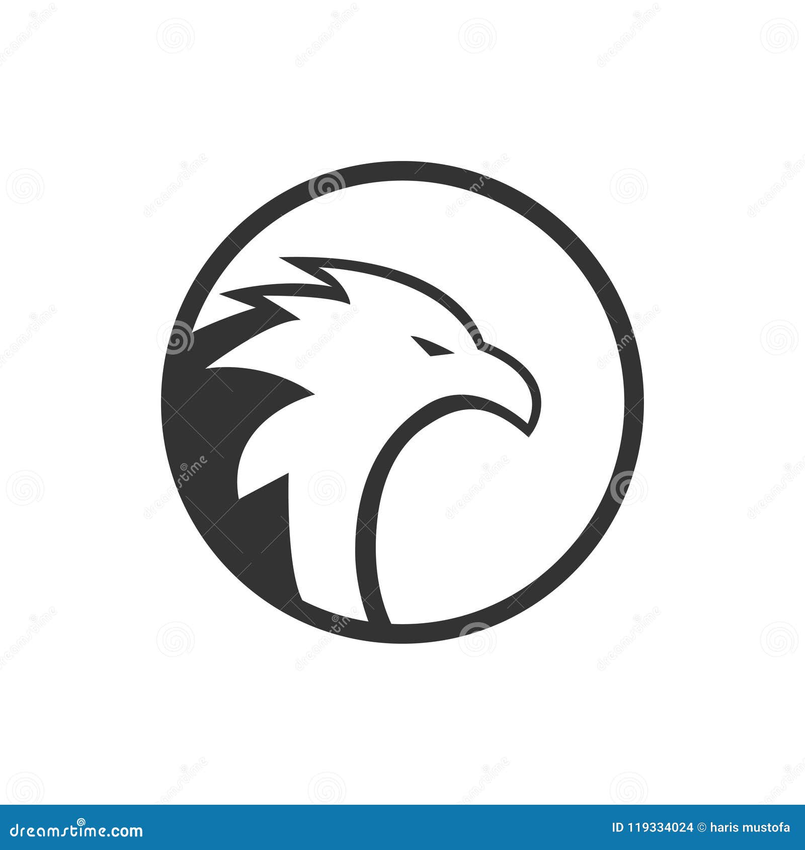 Circle Eagle Heads Logo Image . Aero Eagle Logo . Aircraft Eagle Logo ...