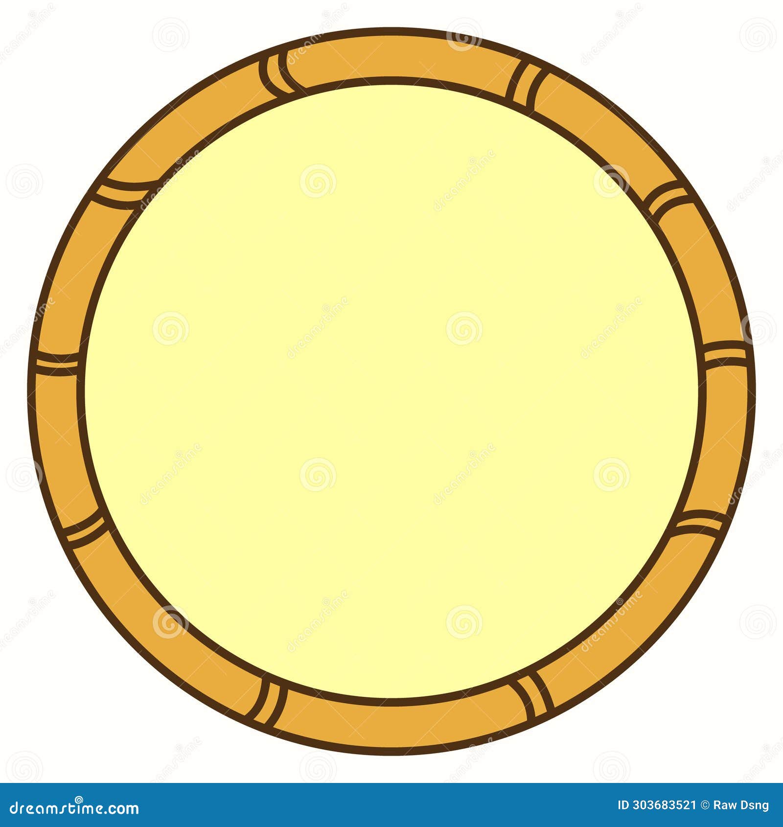 Illustration of Circular Bamboo Stick Board Design Stock Illustration ...