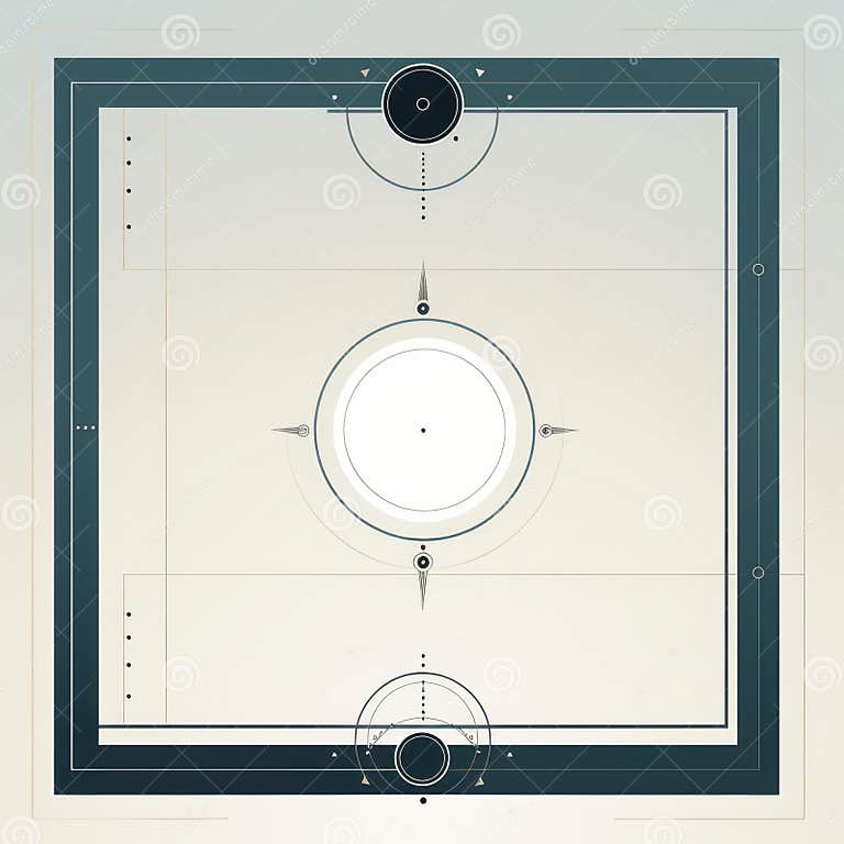 An Illustration of a Circular Object with a Circle in the Center Stock ...