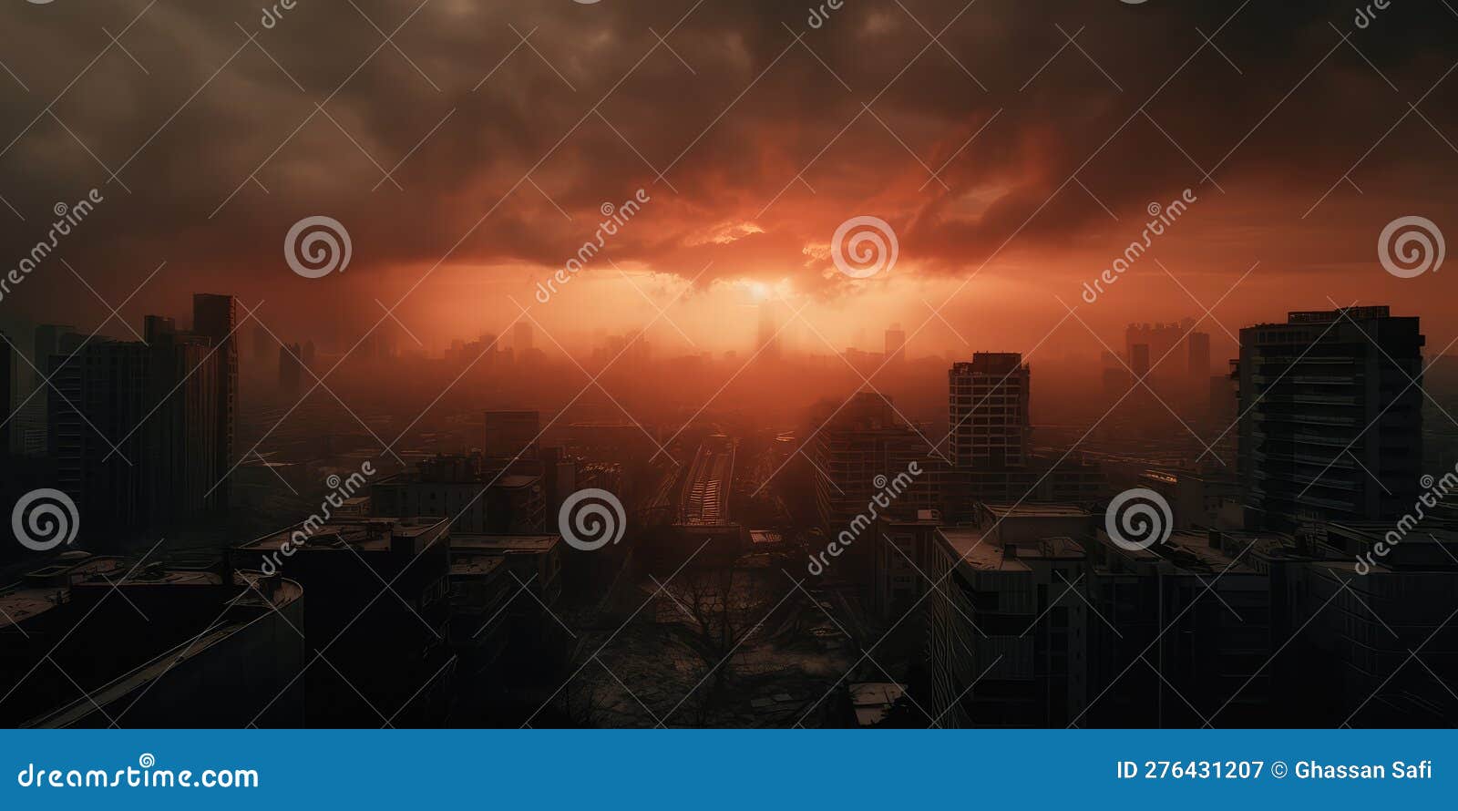 Aftermath of a Devastating War Stock Illustration - Illustration of ...