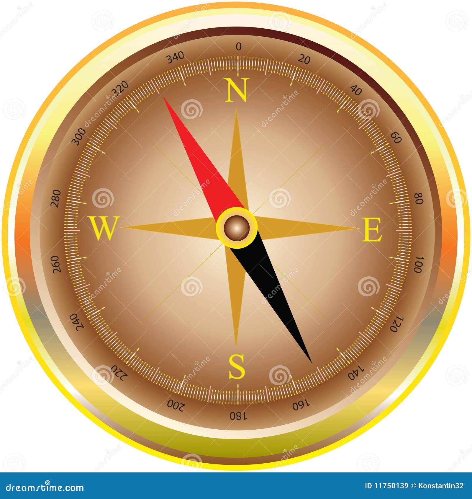 Illustration Of Classic Compass Royalty Free Stock Images - Image: 11750139