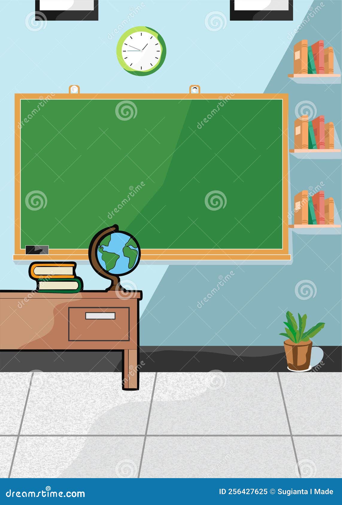 Classroom vector. stock vector. Illustration of classroom - 256427625