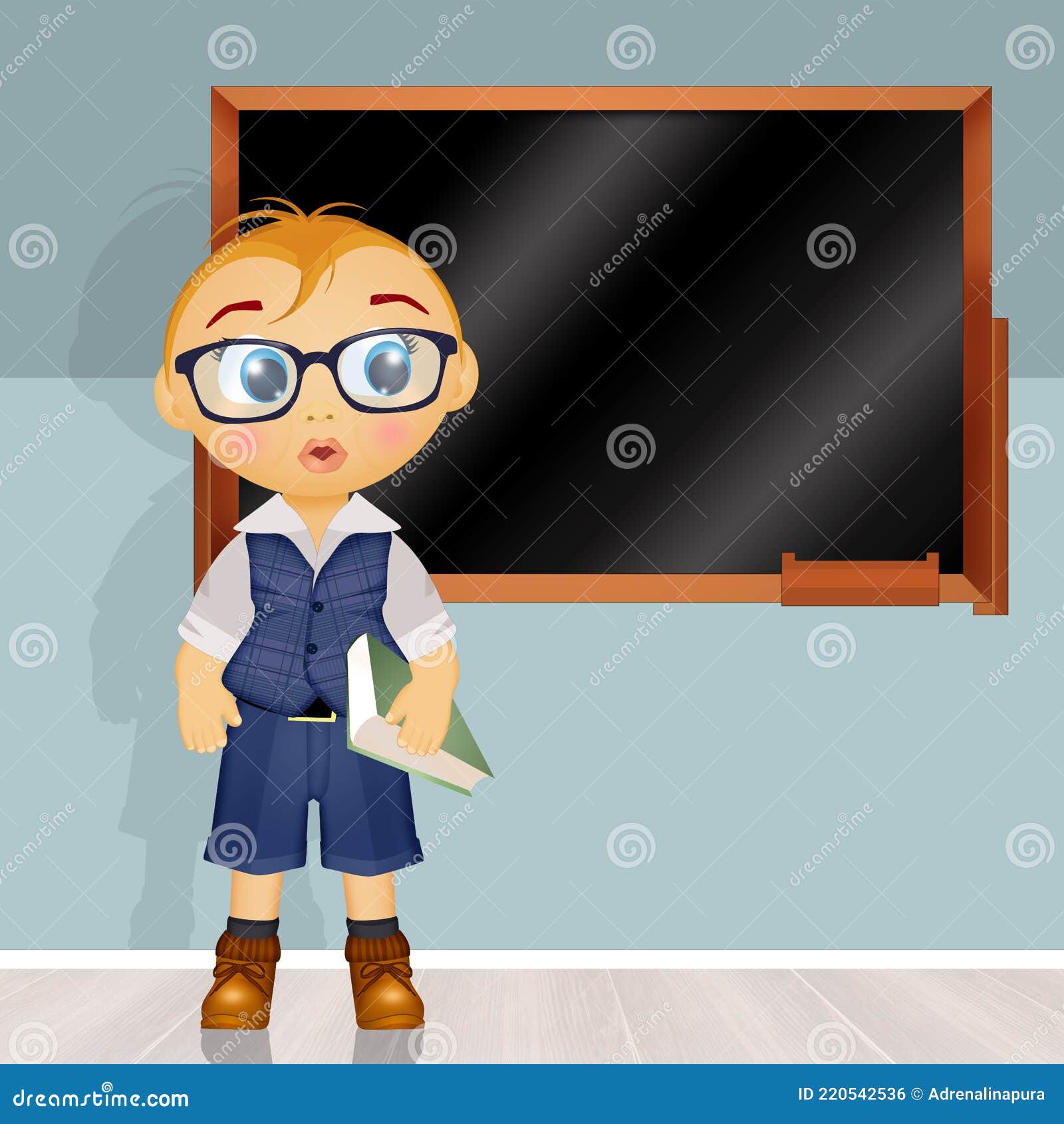 Illustration of Clever Genius Baby Stock Illustration - Illustration of ...