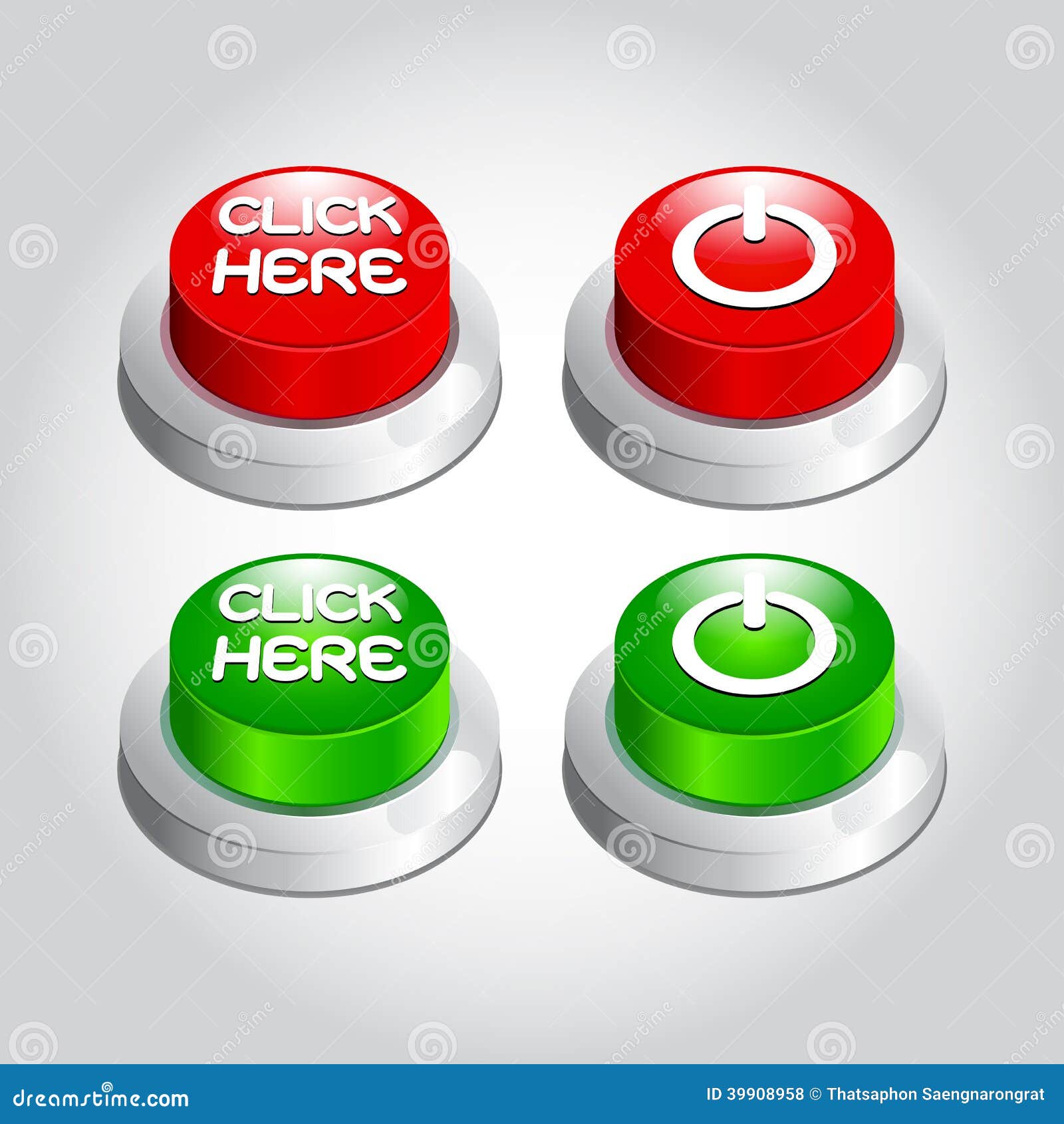 Red Click Here Button