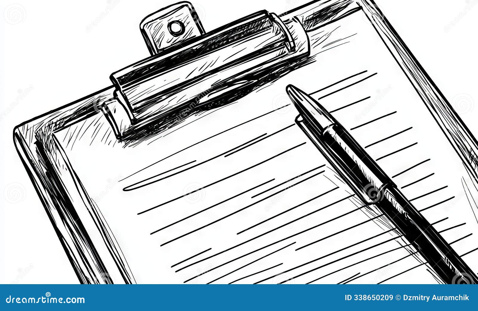 An Illustration of a Clipboard with a Continuous Line. Checklist ...