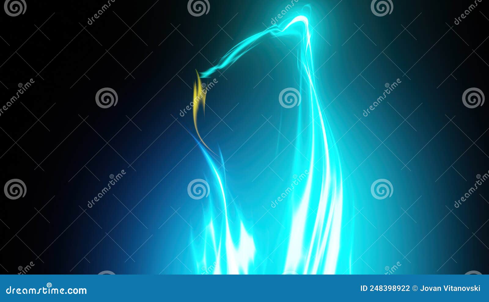 Illustration - Close-up of Abstract Red Light Trail Against Black ...