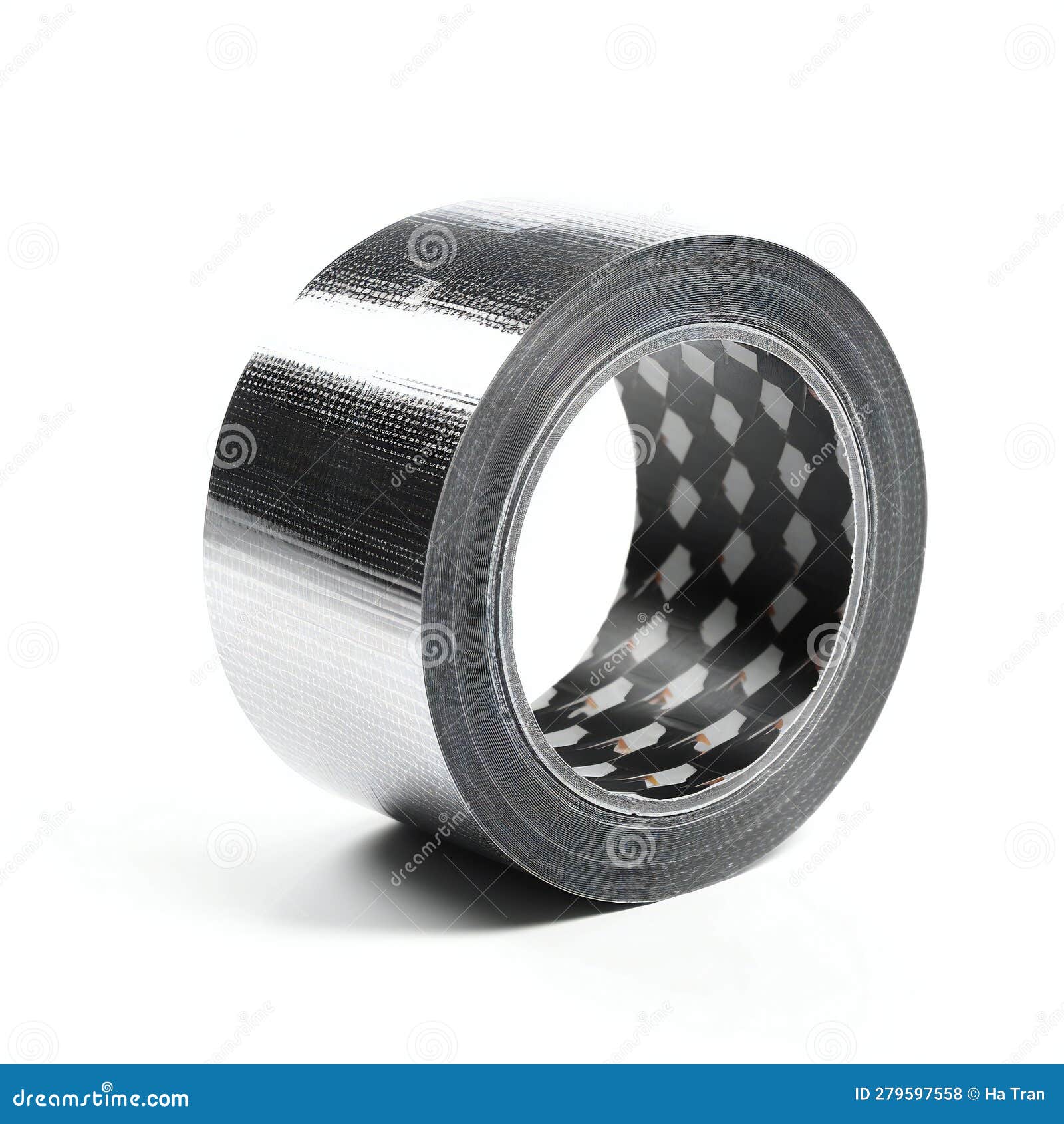 Close Up of a Tape Roll on White Background Stock Illustration ...