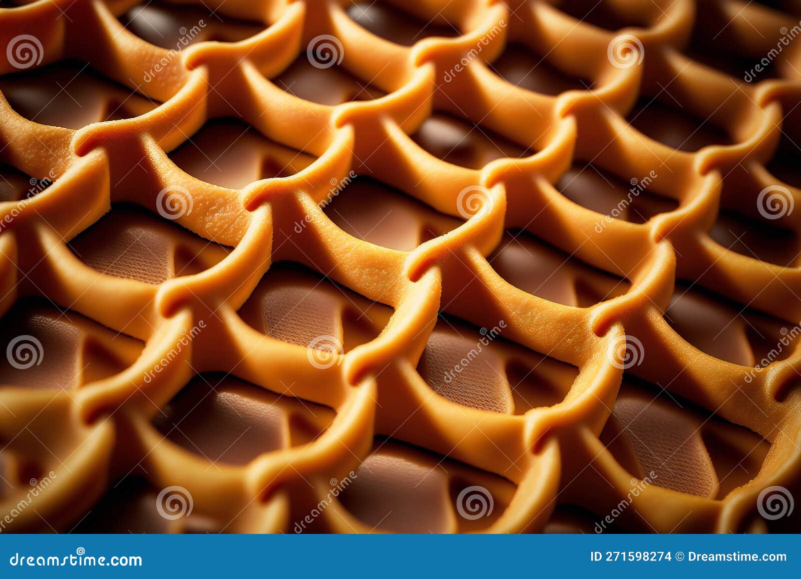 Close Up View of a Waffle Texture, Abstract, Textures Stock ...