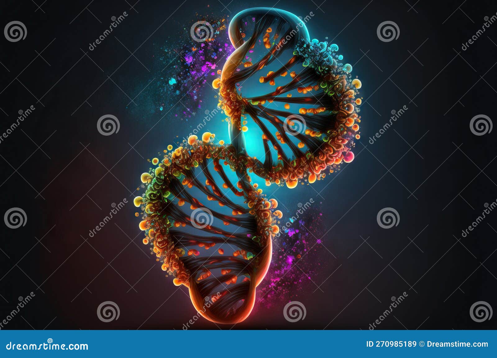 Illustration of the Closeup Dna Stock Illustration - Illustration of ...