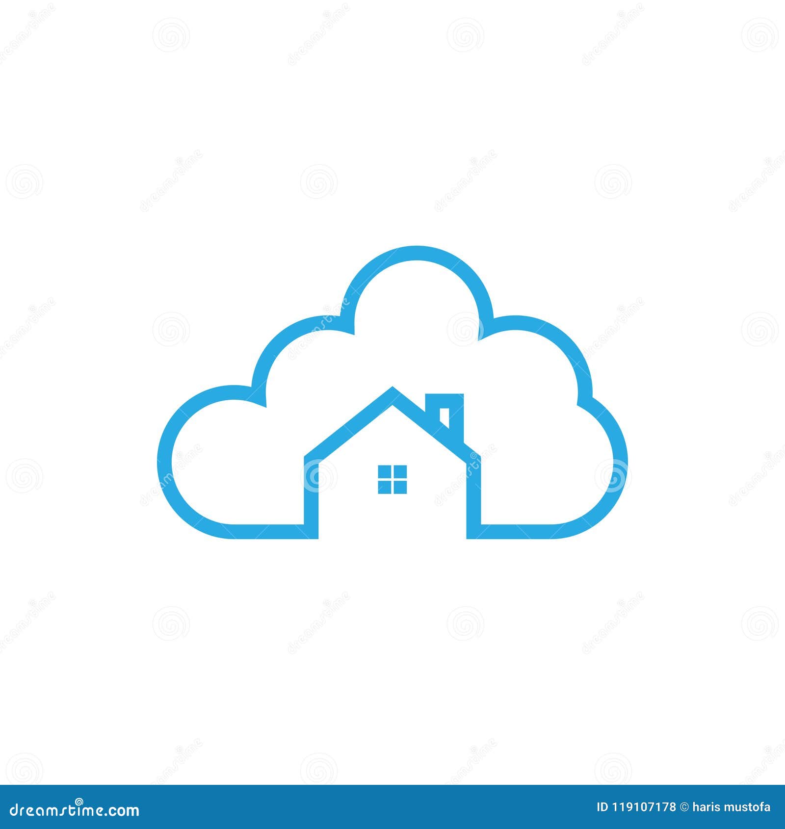 Illustration of Cloud House Logo Icon Template Stock Vector ... Illustration of Cloud House Logo Icon Template Stock Vector ...