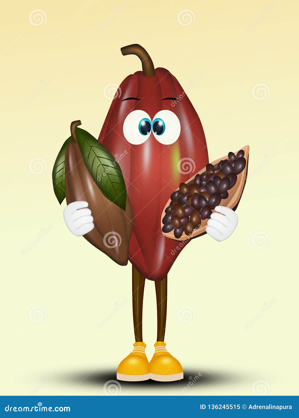 Illustration of Cocoa Cartoon Stock Illustration - Illustration of ...