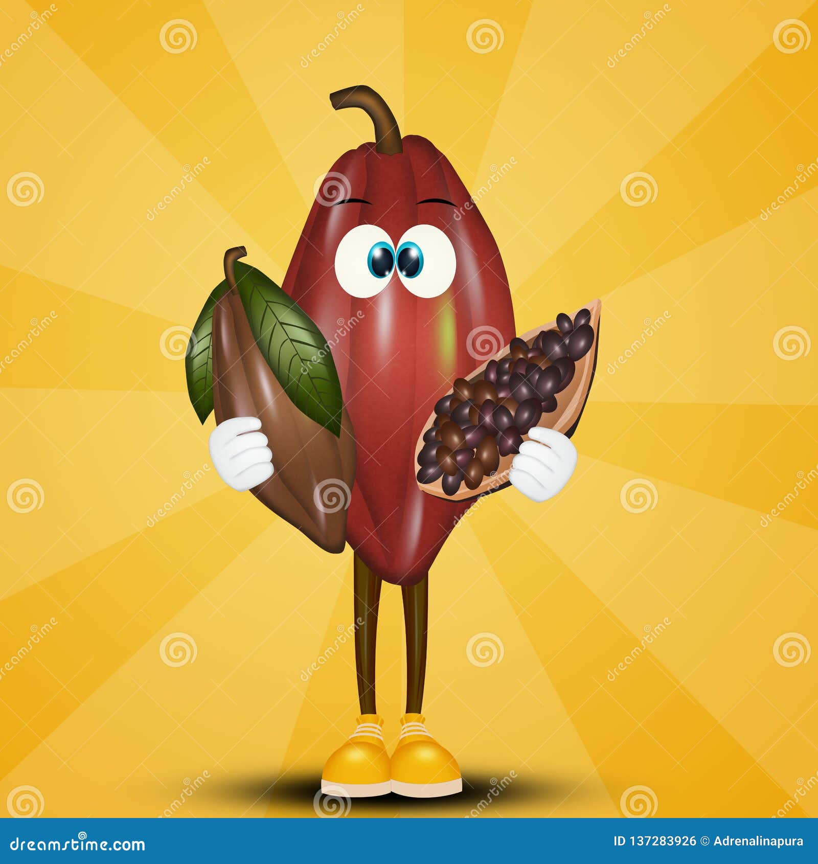 Illustration of Cocoa Cartoon Stock Illustration - Illustration of ...