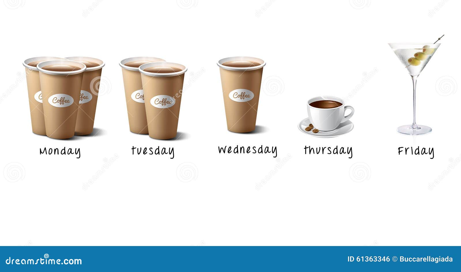 Cat In Cups. Relaxing Cute Little Kitty Hide In Cup Or Slippers Vector ...