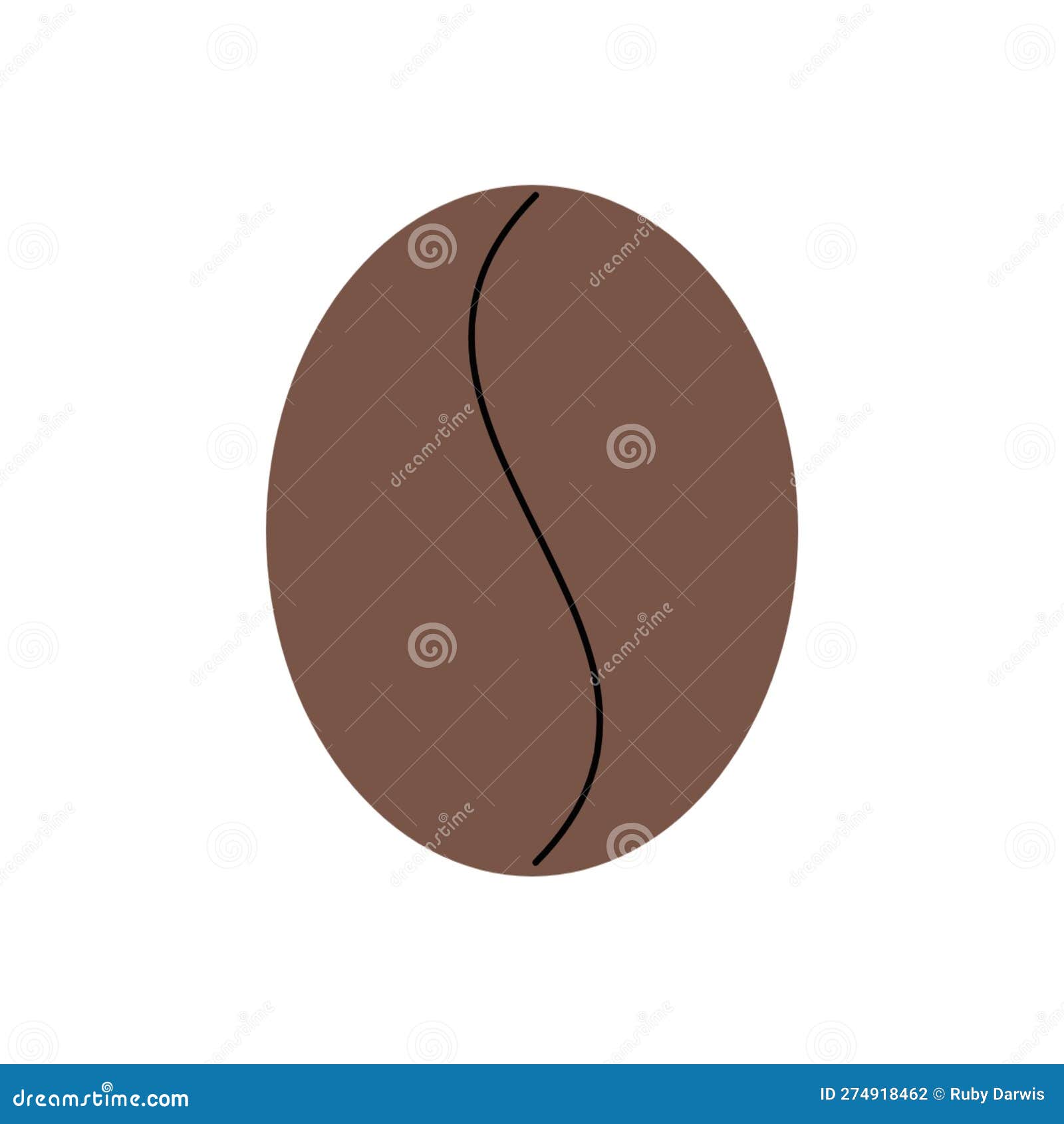 This is an Illustration of a Coffee Bean Stock Illustration ...