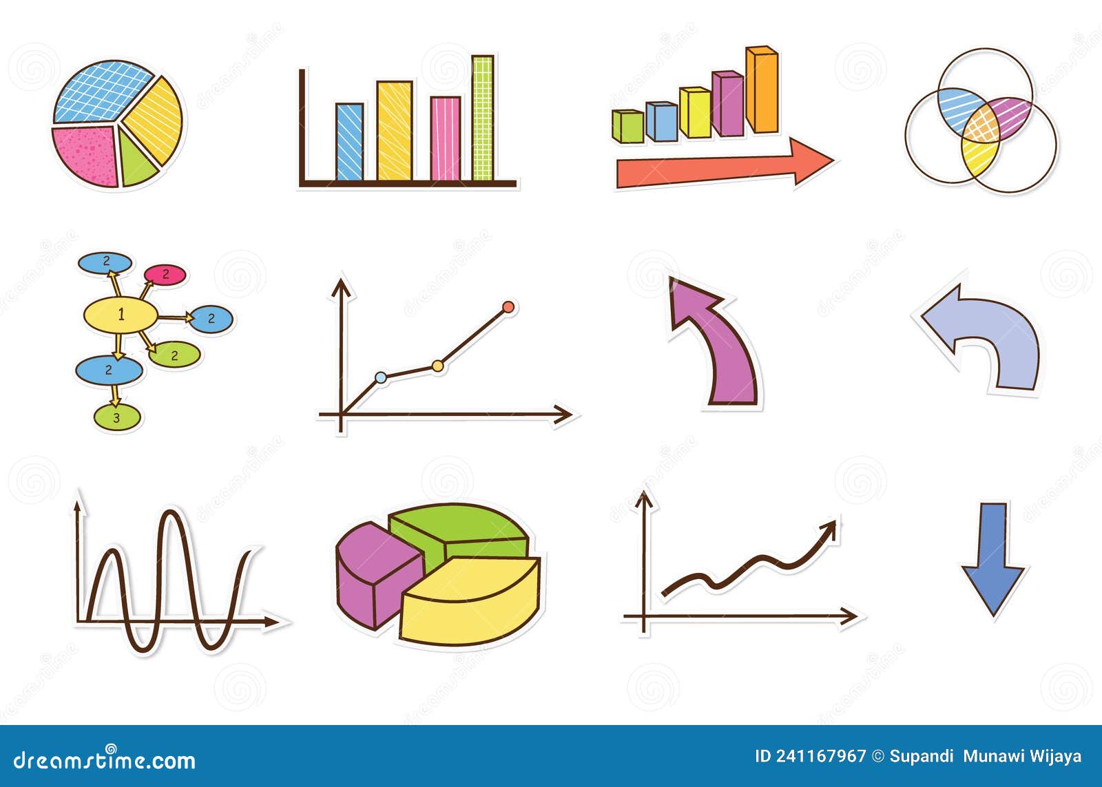 Illustration Collection of Set Vector Chart Stock Vector - Illustration ...