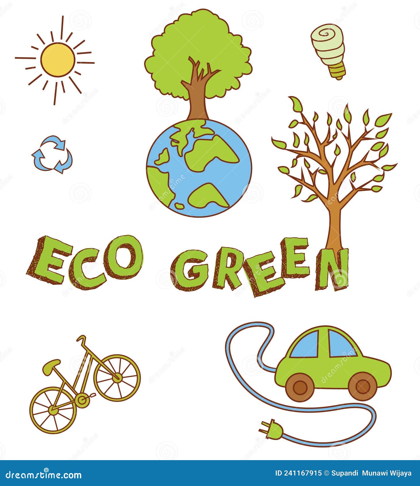 Illustration Collection of Set Vector Go Green Stock Vector ...