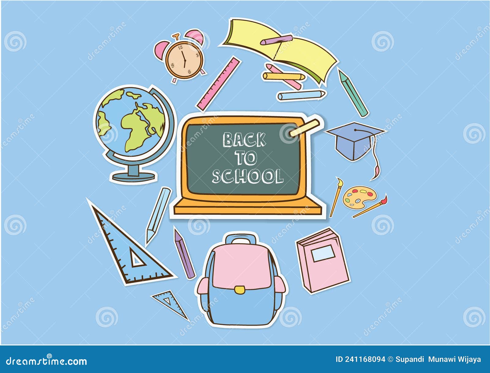 Illustration Collection of Set Vector School Stock Vector ...