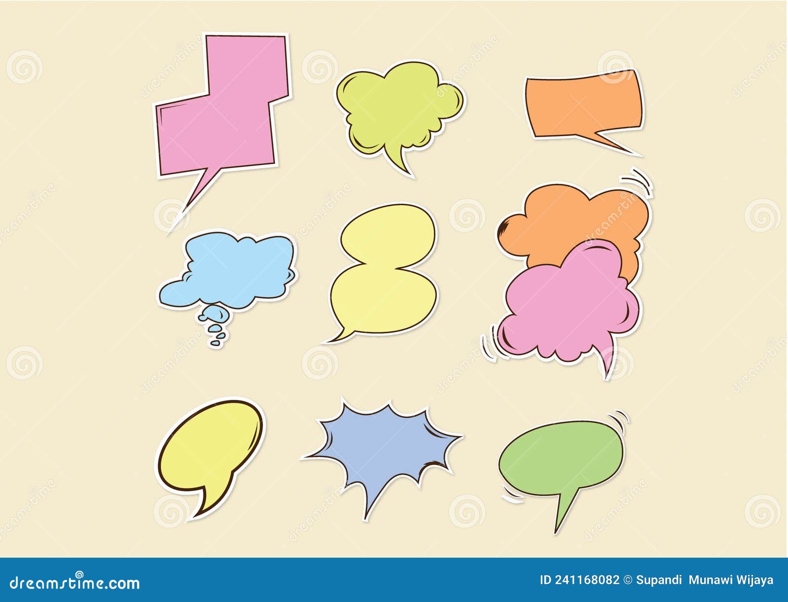 Illustration Collection of Set Vector Text Buble Stock Vector - Illustration of communication ...