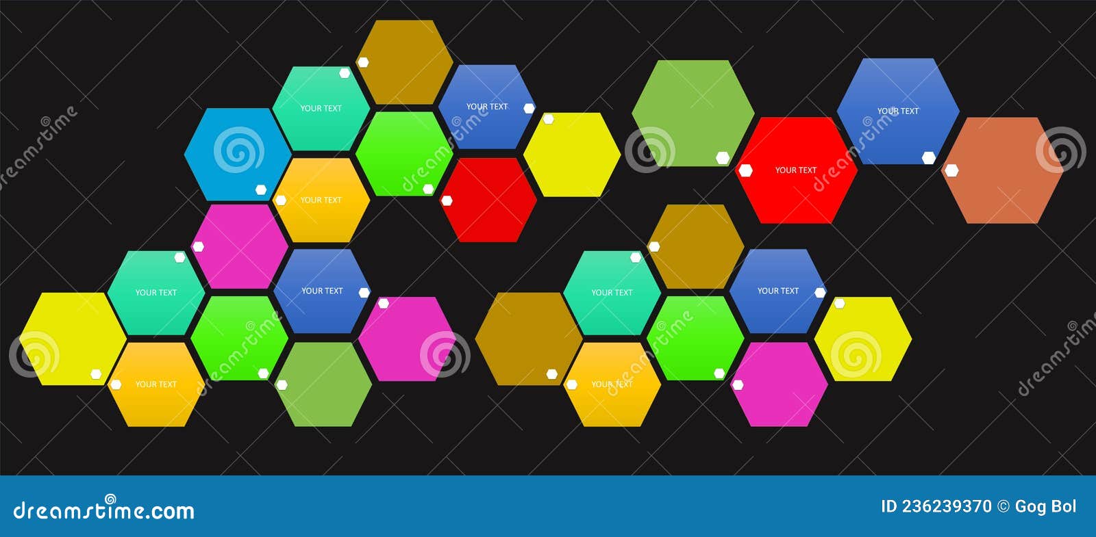 Illustration Coloful Graphic Forms for Presentation Texts Stock ...