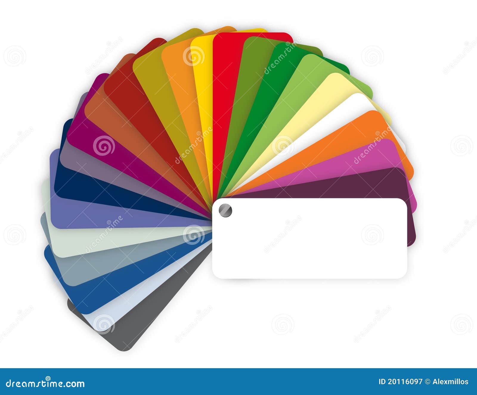 Illustration of a Color Guide with Shades Stock Illustration ...