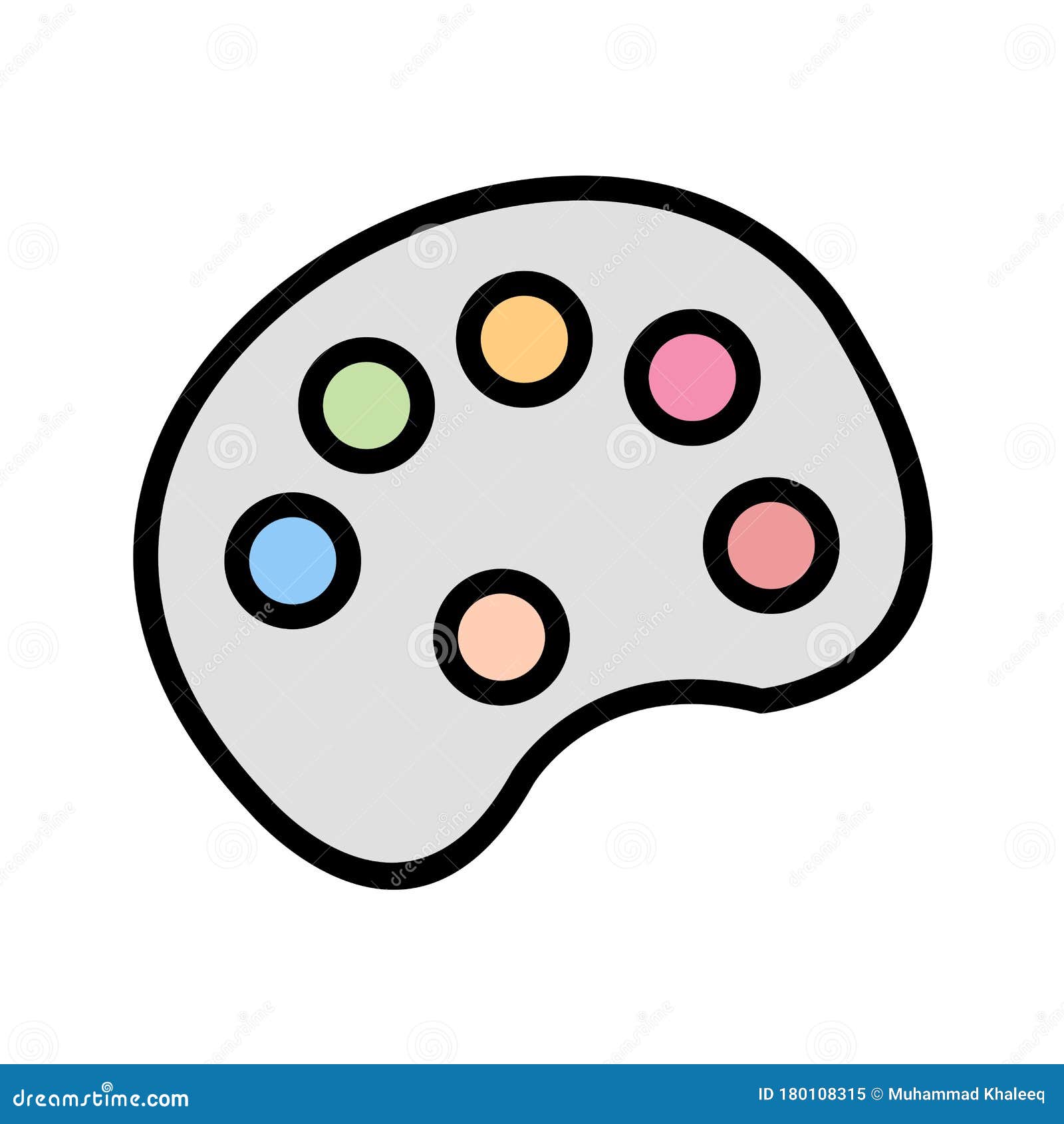Illustration Color Pallete Icon for Personal and Commercial Use. Stock ...