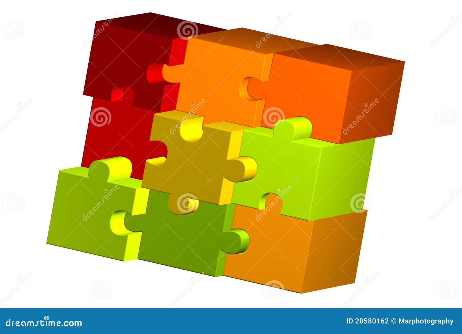 Illustration of Color Puzzle Pieces Stock Illustration - Illustration ...