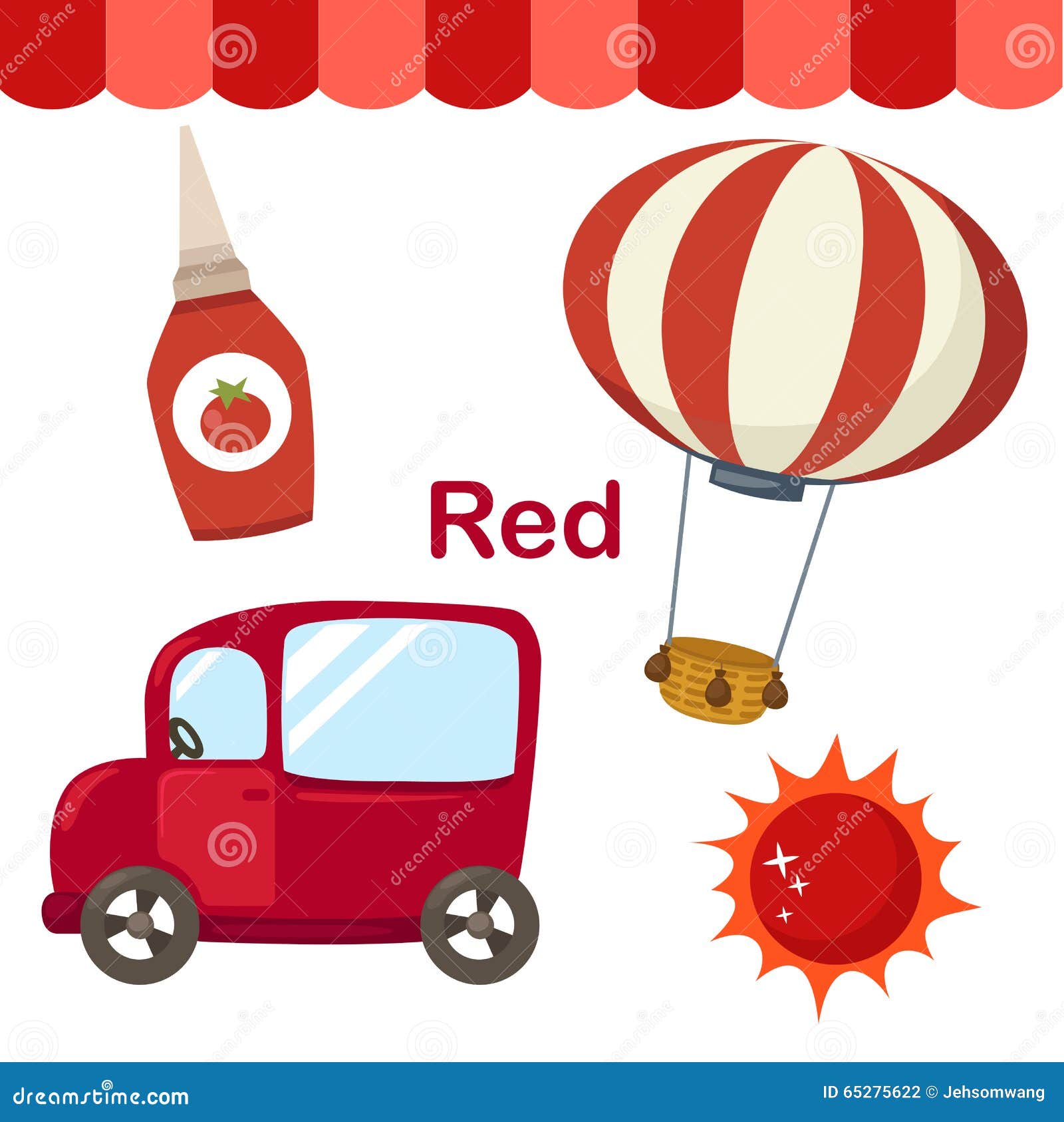 Illustration of Color Red Group Stock Vector - Illustration of colorful ...