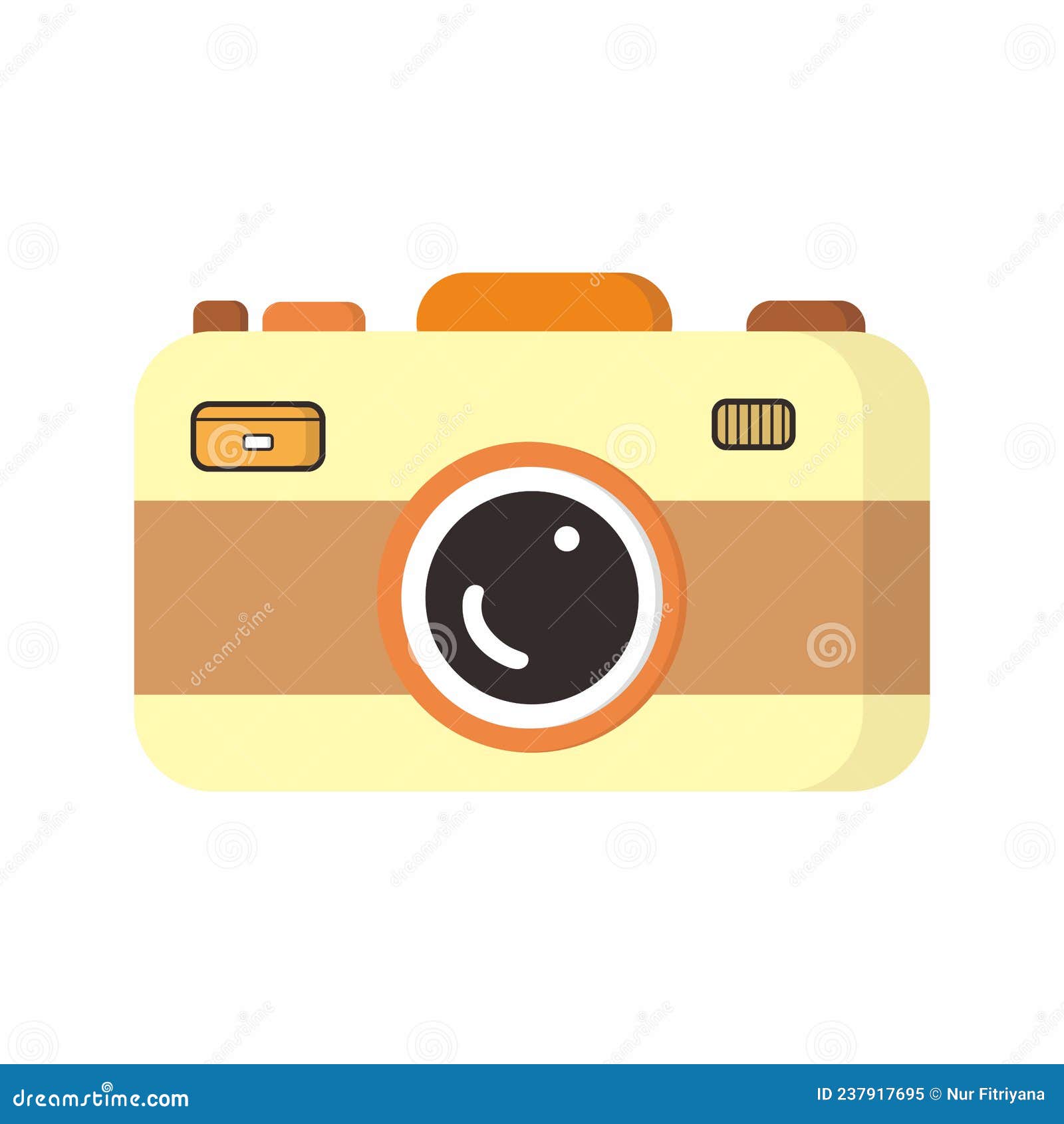 Illustration of Colored Camera Icon Stock Vector - Illustration of hand ...