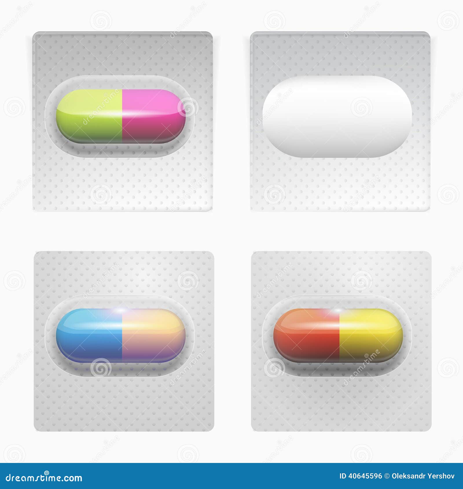 Illustration of Colored Pills Stock Vector - Illustration of care ...