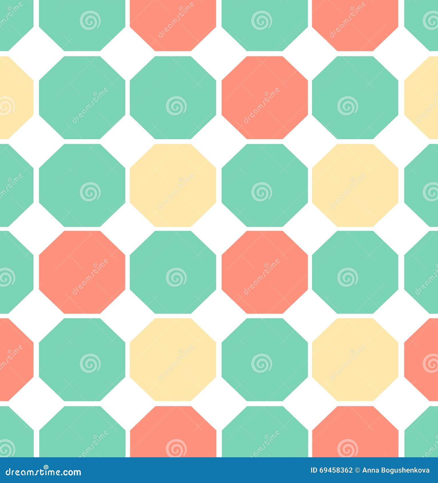 Illustration Colored Polygon Seamless Pattern Stock Illustration ...