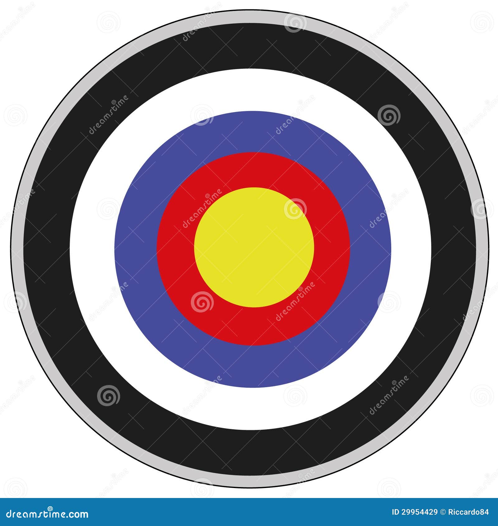 Target stock vector. Illustration of color, fail, focus - 29954429