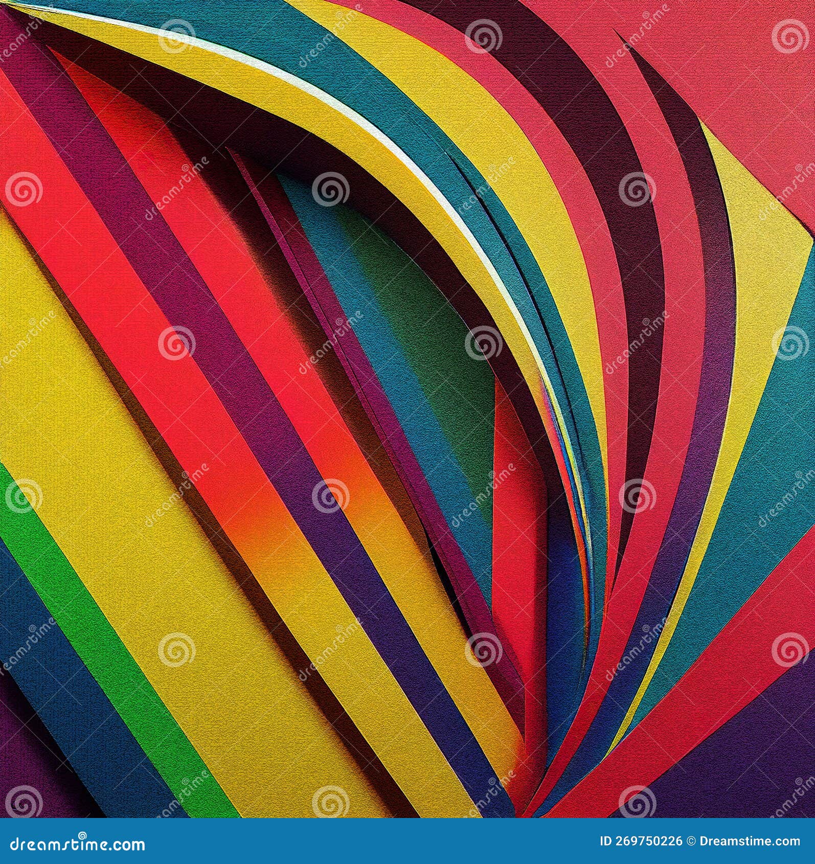 Illustration of Colorful Abstract Design Graphic Shape Stock ...