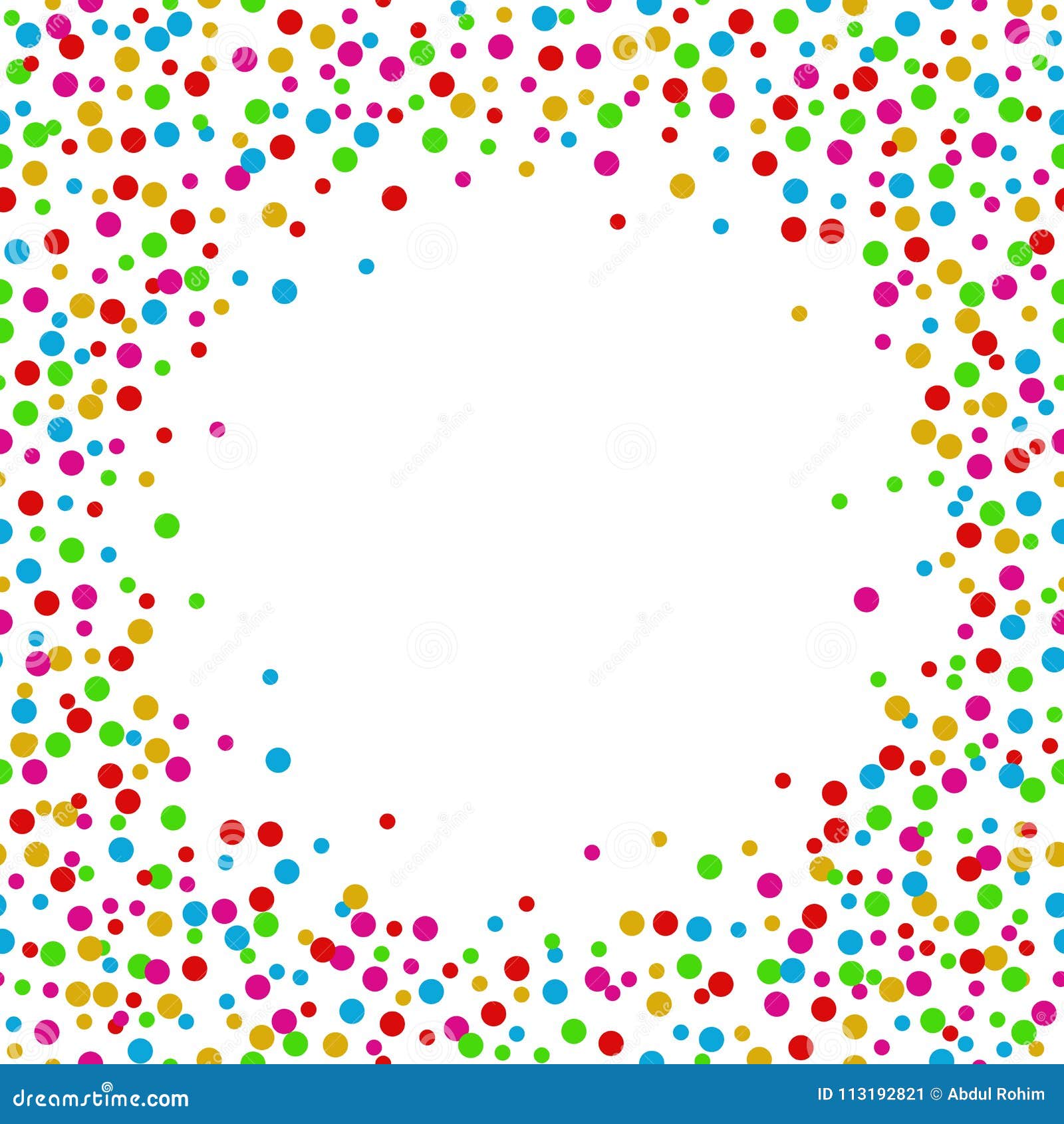 Colorful Abstract Dot Background with Space for Text Stock Vector ...