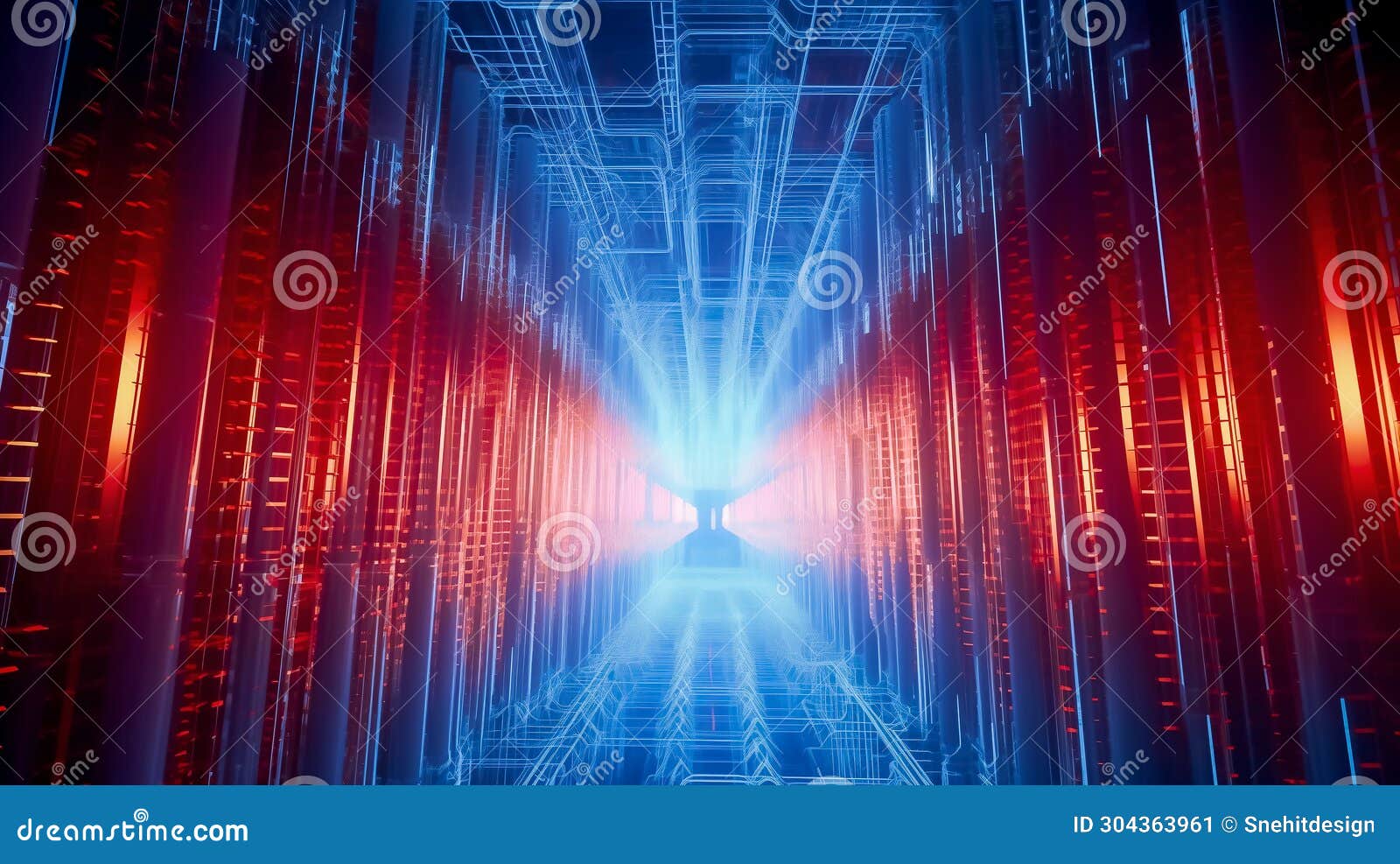 Illustration of Colorful Abstract Light Streaks Background Stock ...