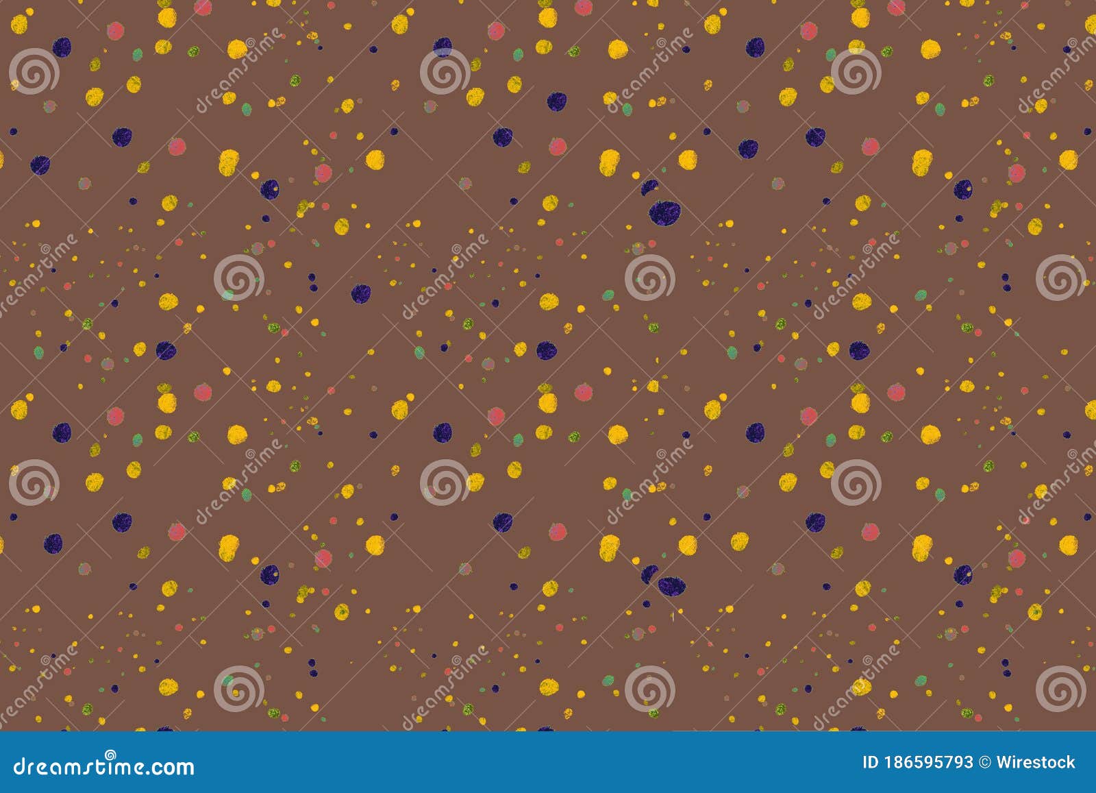 Illustration with Colorful Big Dots- Background Stock Illustration ...